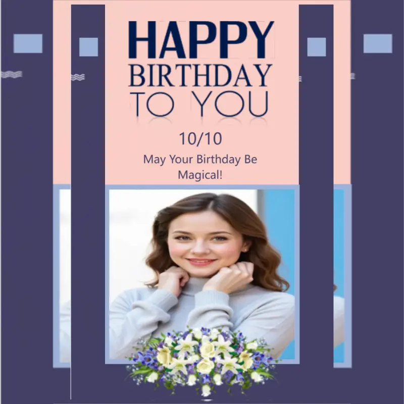 Modern Birthday Animated Greeting Card | Animated Card Template (Free ...