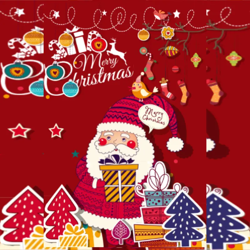 Red Festive Christmas Gift Animated Festival Card | Animated Card ...