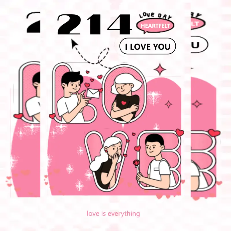 214 Pink Heart Love Animated Confession Card | Animated Card Template ...